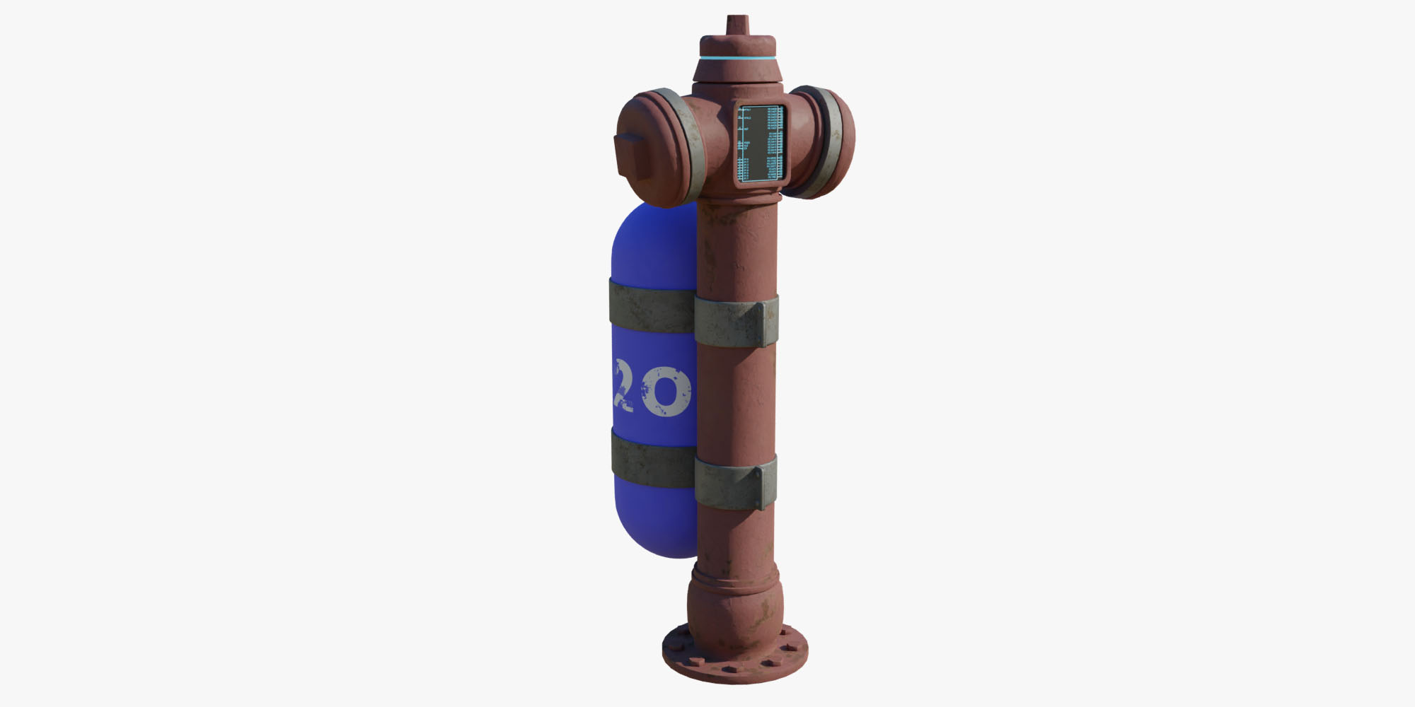 Cyberpunk Fire Hydrant - Blender Market
