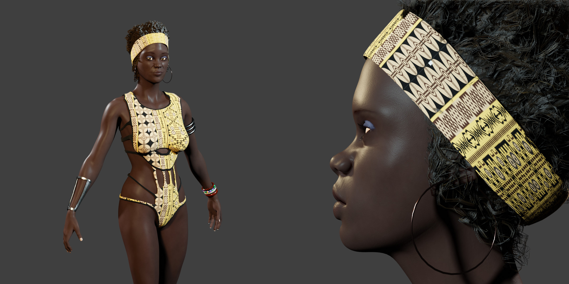 Nera - African Girl - Blender Market