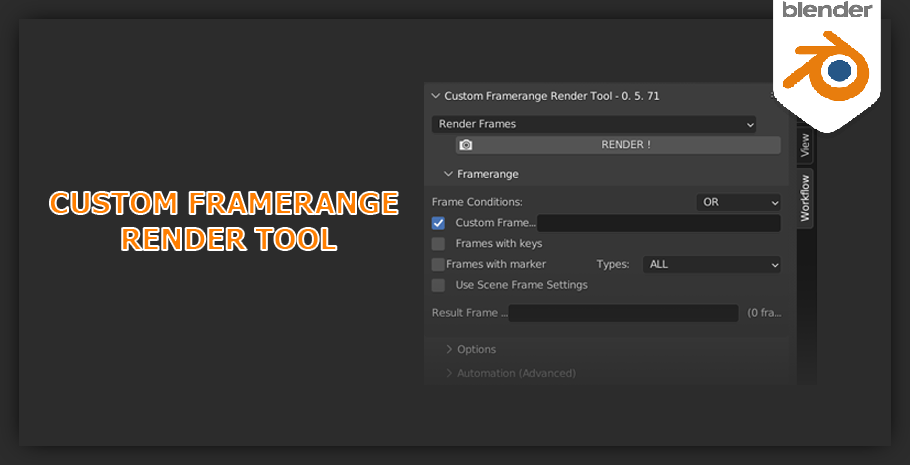 Custom Framerange Render Tool - Blender Market