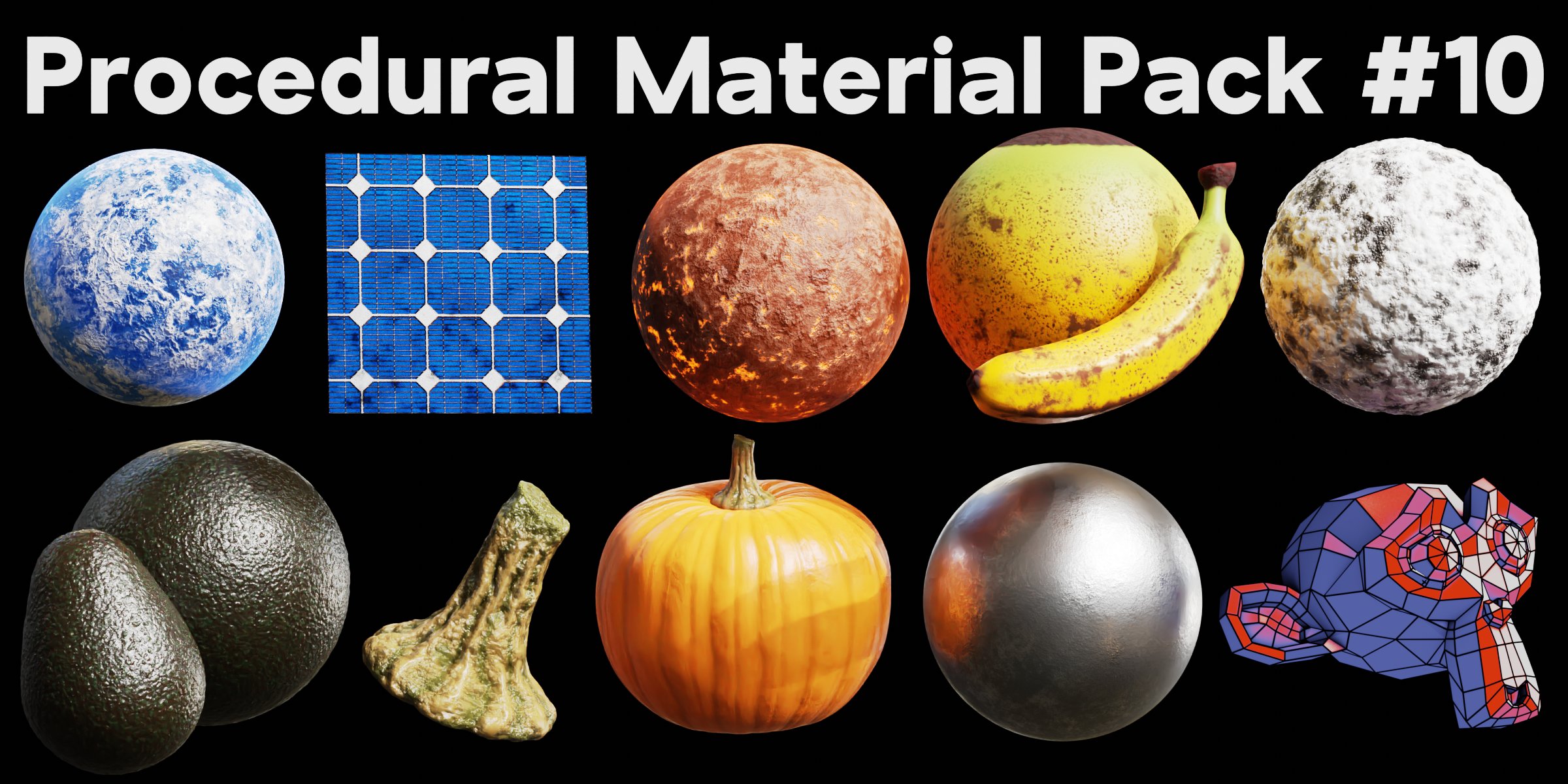 Blender Procedural Material Pack 10 Blender Market