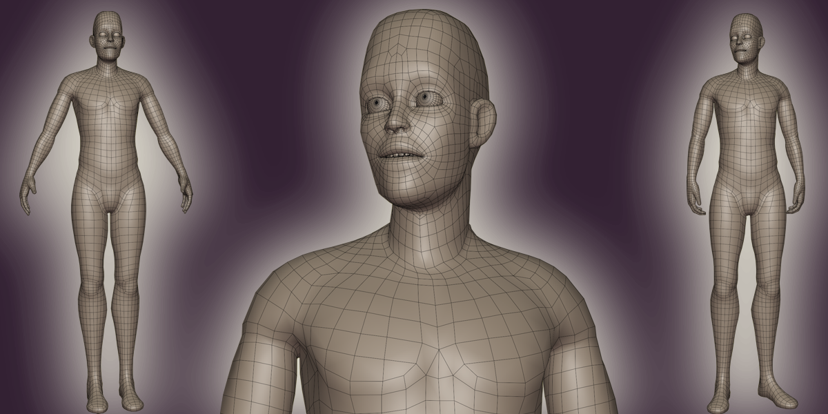 Male Stylized Rigged Base Mesh - Blender Market