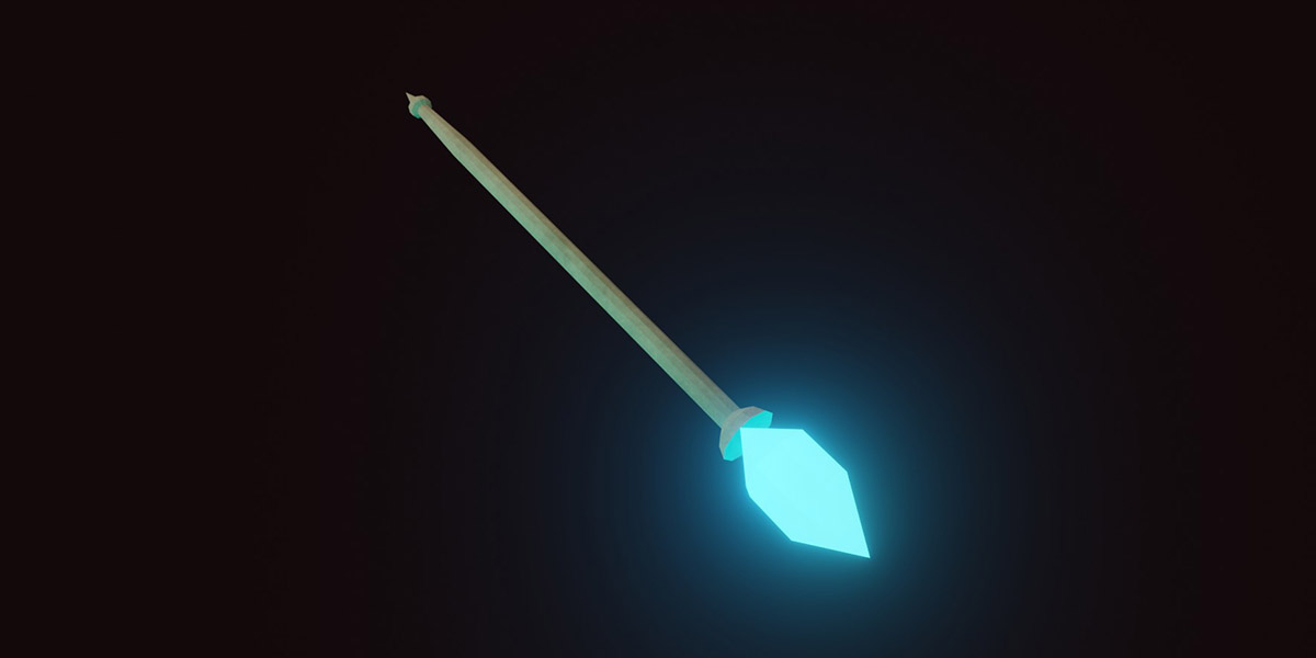 Stylized Mage Staff 3D Model - Blender Market