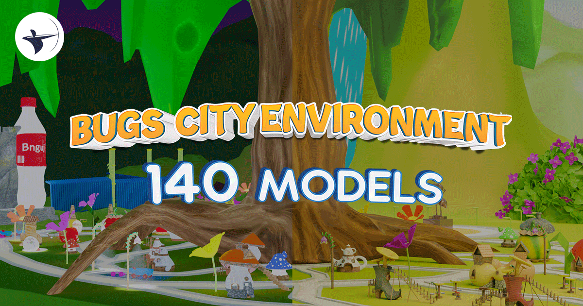 Bugs City: Stylized Cartoon Environment Pack - Blender Market