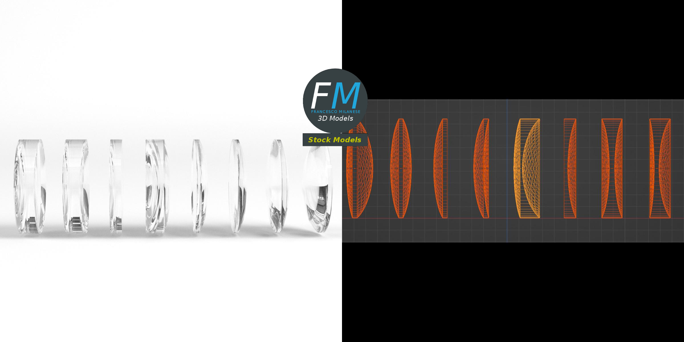 Simple optical lenses - Blender Market