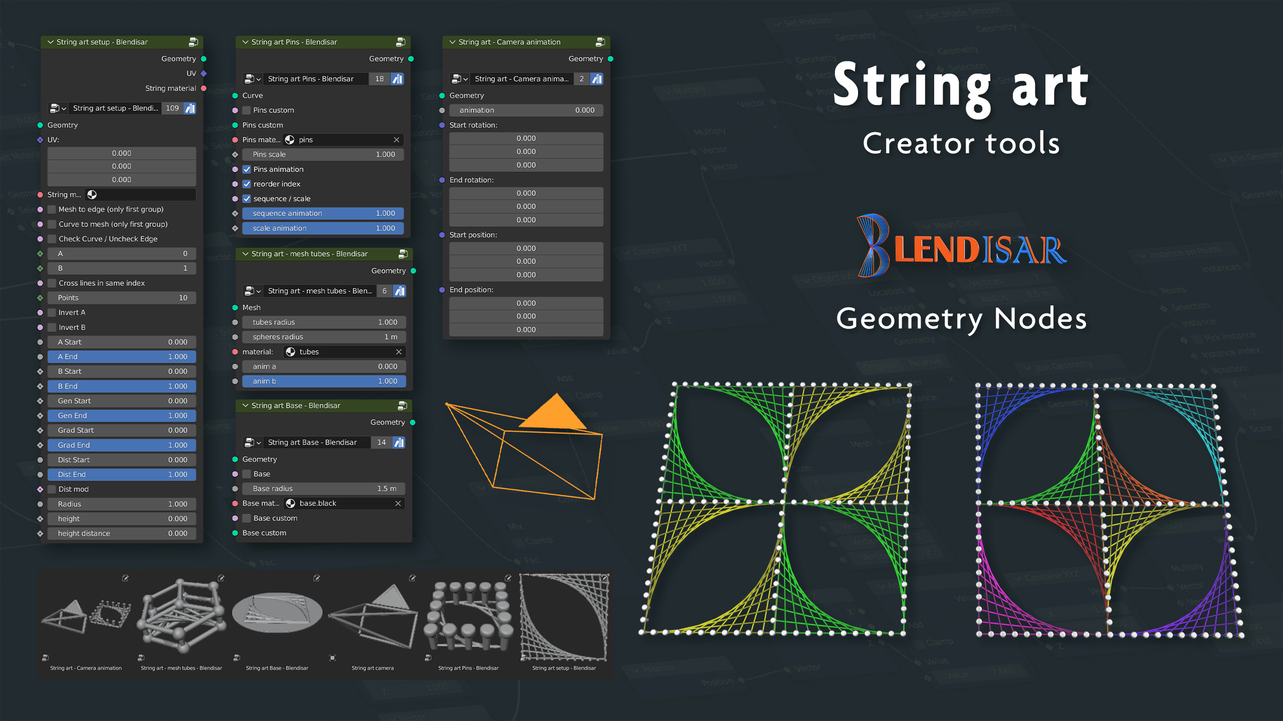 String art creator tools - Blendisar - Blender Market
