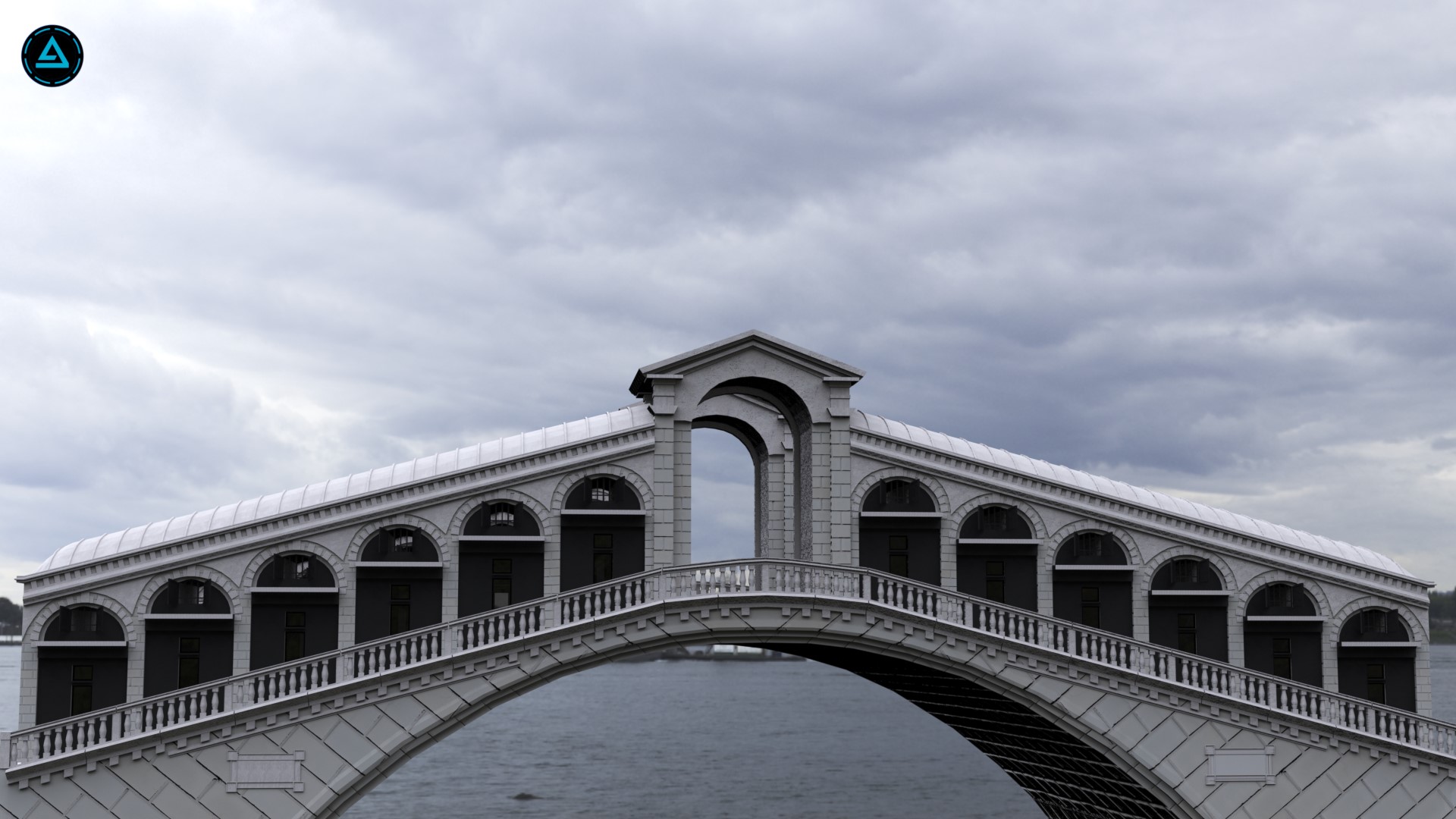 Stone Arch Bridge 3D model - Blender Market