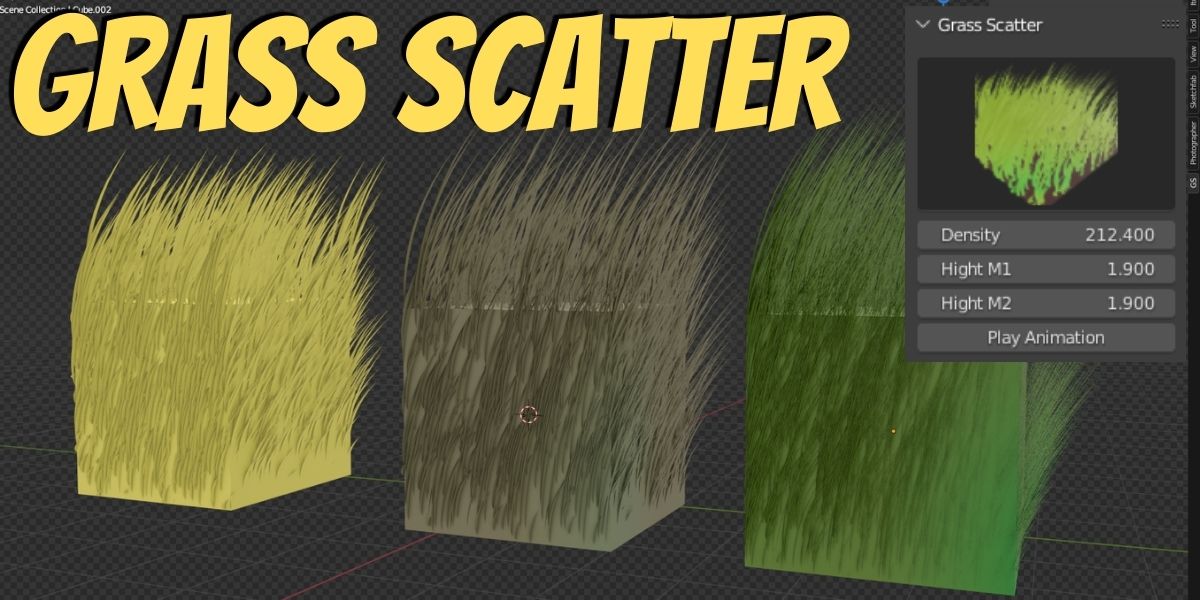 Grass Scatter Blender Addon - Blender Market