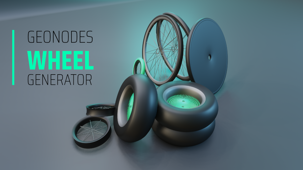 Geo-nodes Wheel Generator - Blender Market