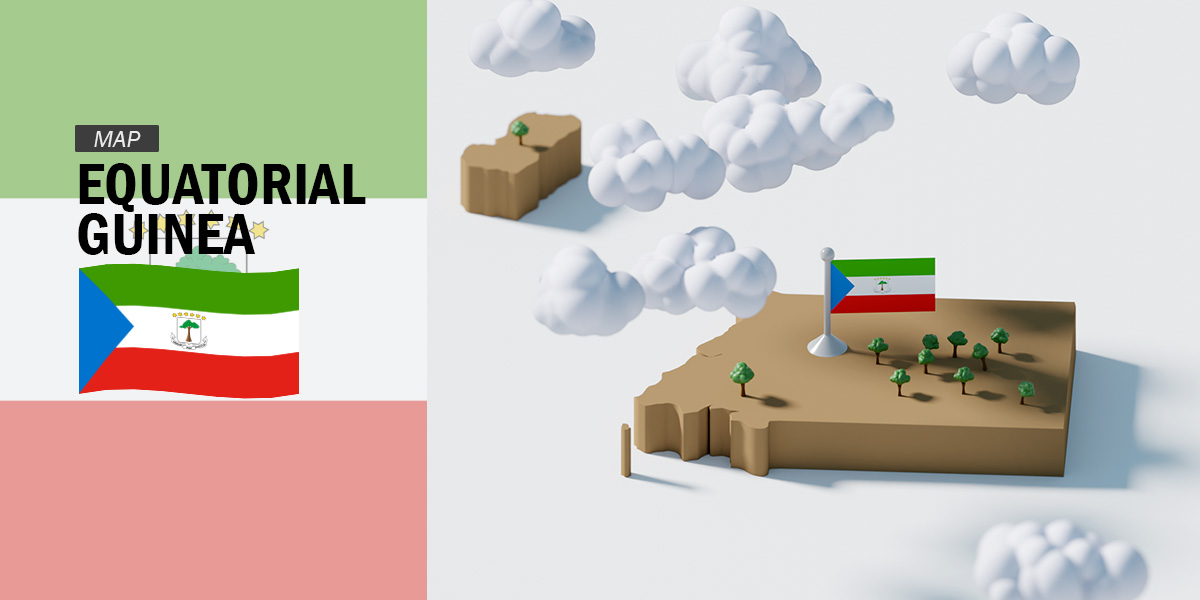 Equatorial Guinea Map (3D + Pre-rendered Images) - Blender Market