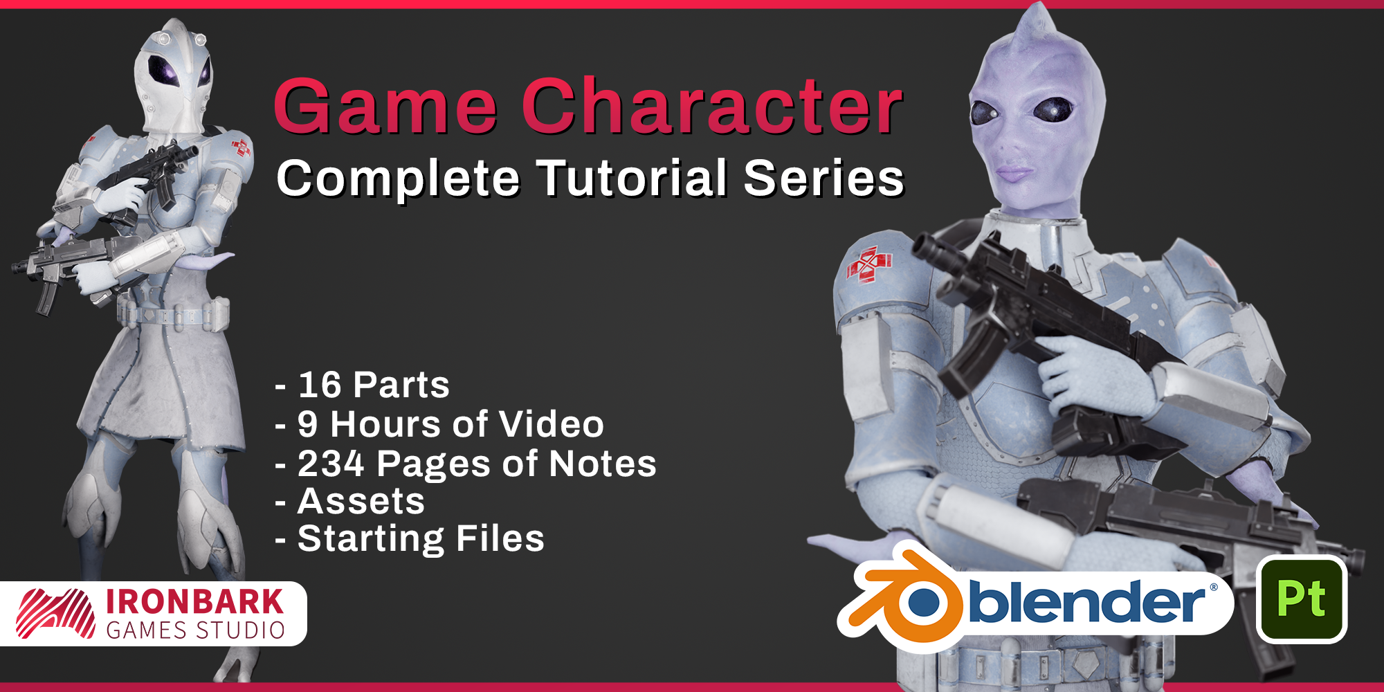The Complete Game Character Tutorial Series - Blender Market