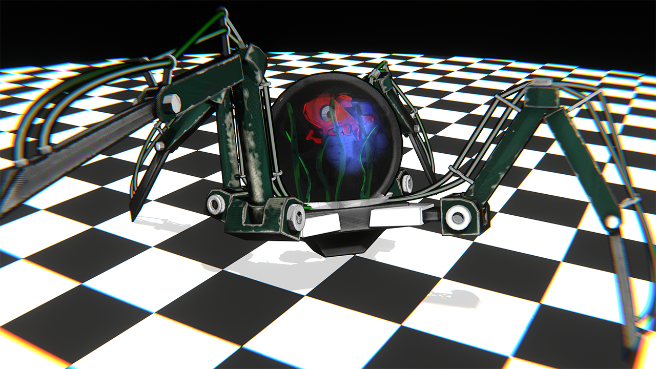 4 Legged Fish Robot - Blender Market