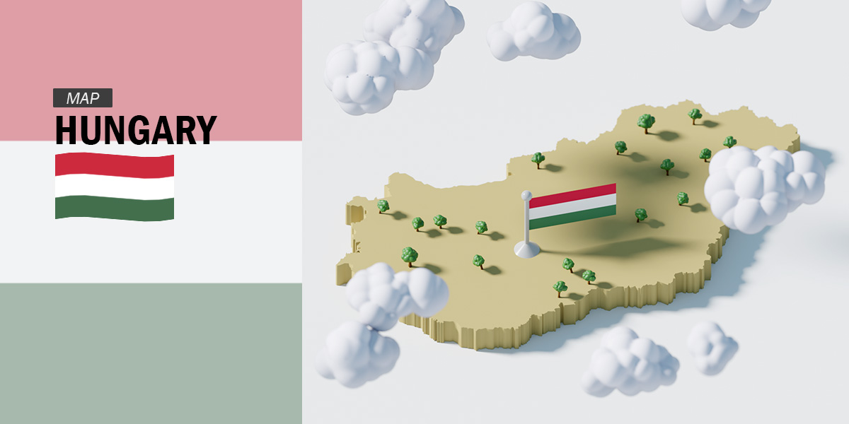 Hungary Map (3D + Pre-rendered Images) - Blender Market