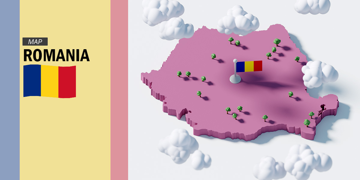 Romania Map (3D + Pre-rendered Images) - Blender Market