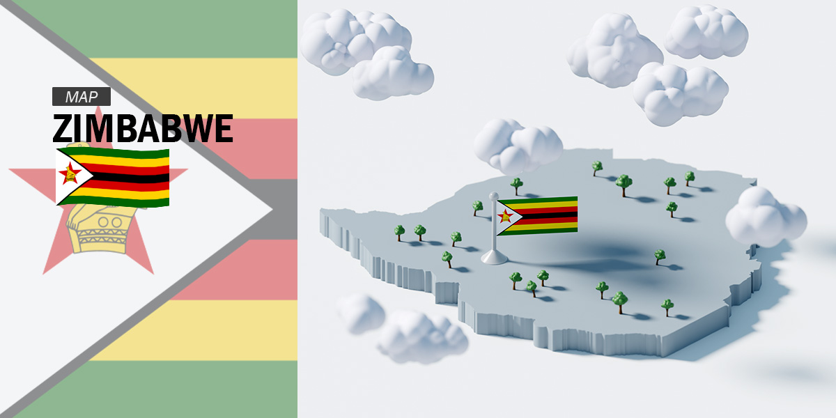 Zimbabwe Map (3D + Pre-rendered Images) - Blender Market