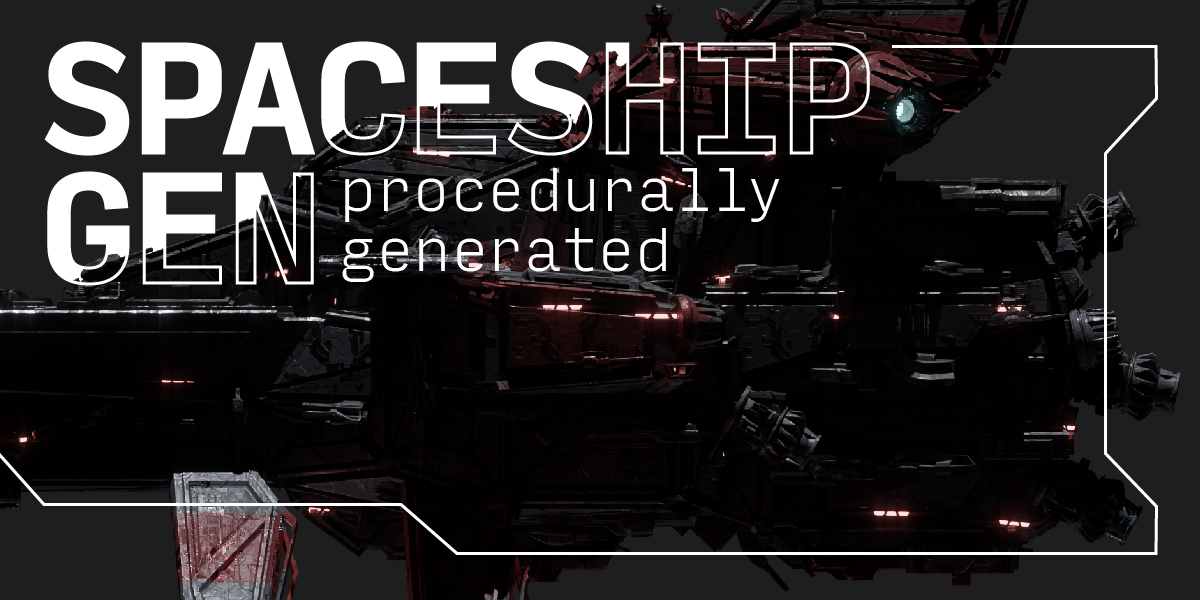 Procedural Spaceship Generator - Blender Market