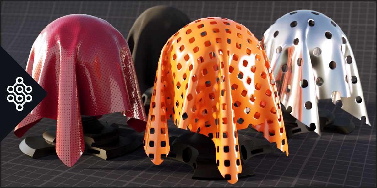 Procedural Generic Perforated Fabric Material - Blender Market