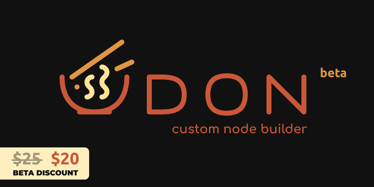 UDON Custom Node Builder [Beta] - Blender Market