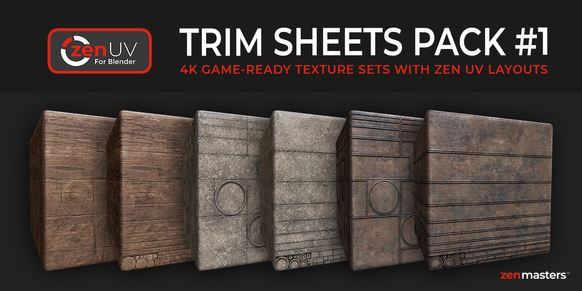 Trim Sheets Pack #1 - Blender Market