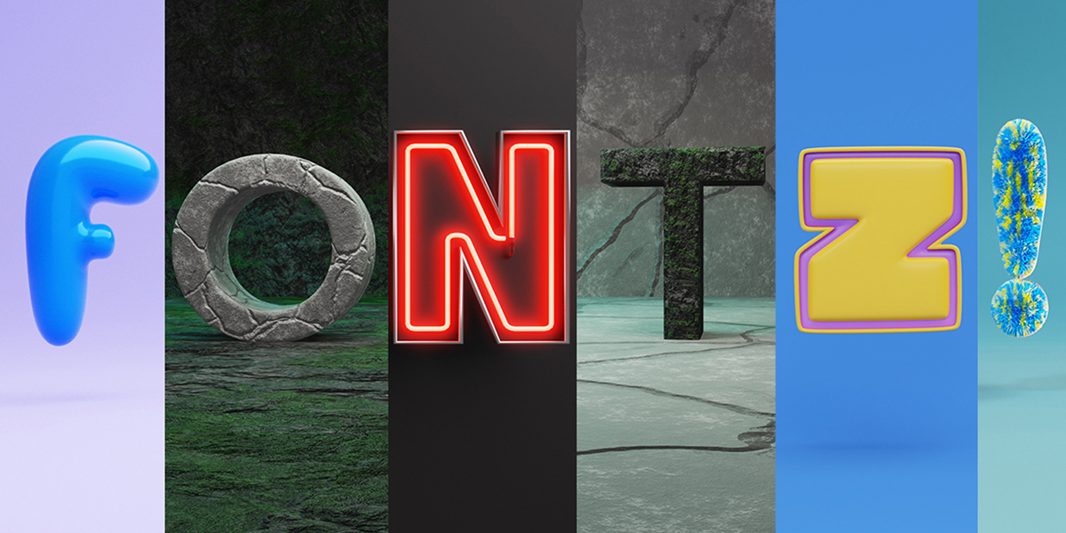 FONTZ - Various 3D fonts - Blender Market