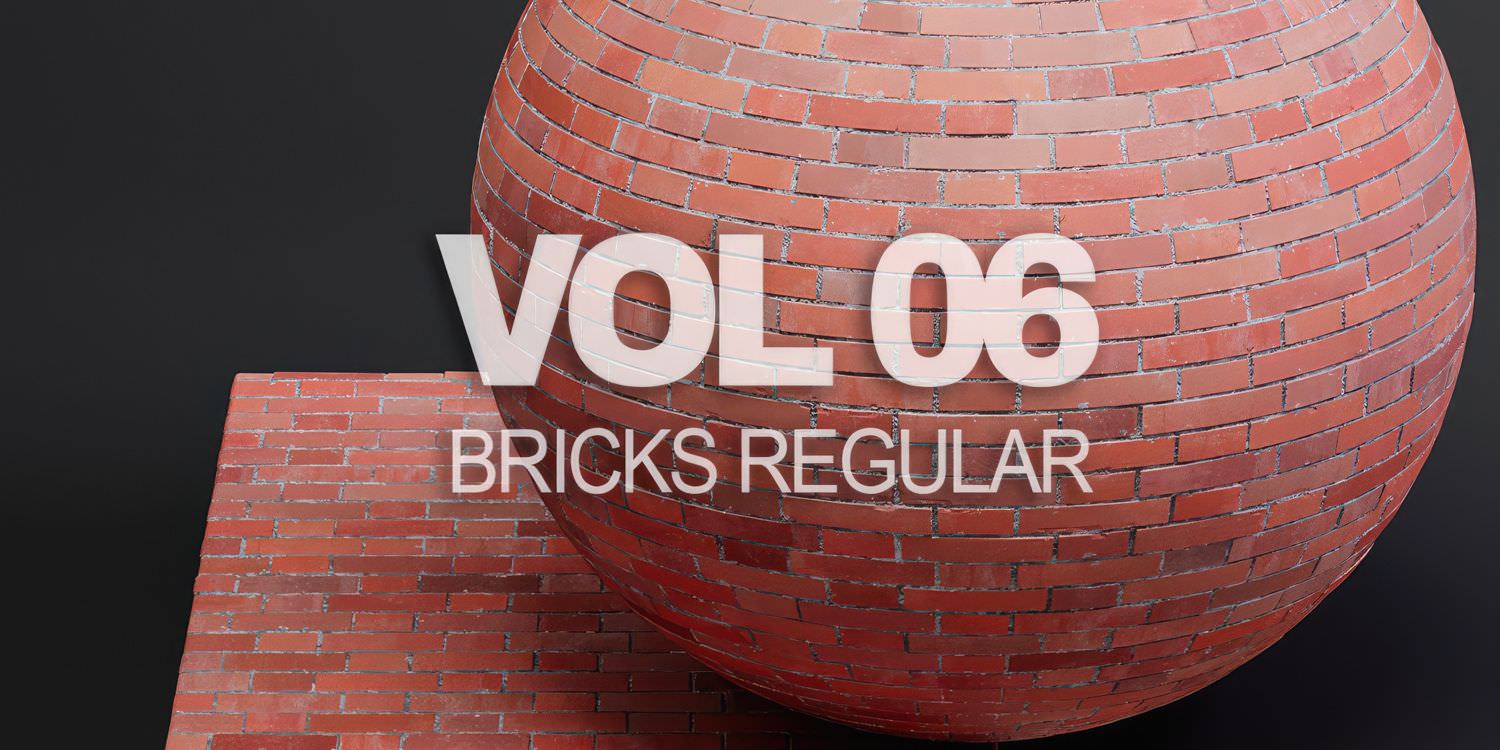 Bricks vol06 Regular 8K/ 4K/ 2K Seamless PBR Materials Texture ...