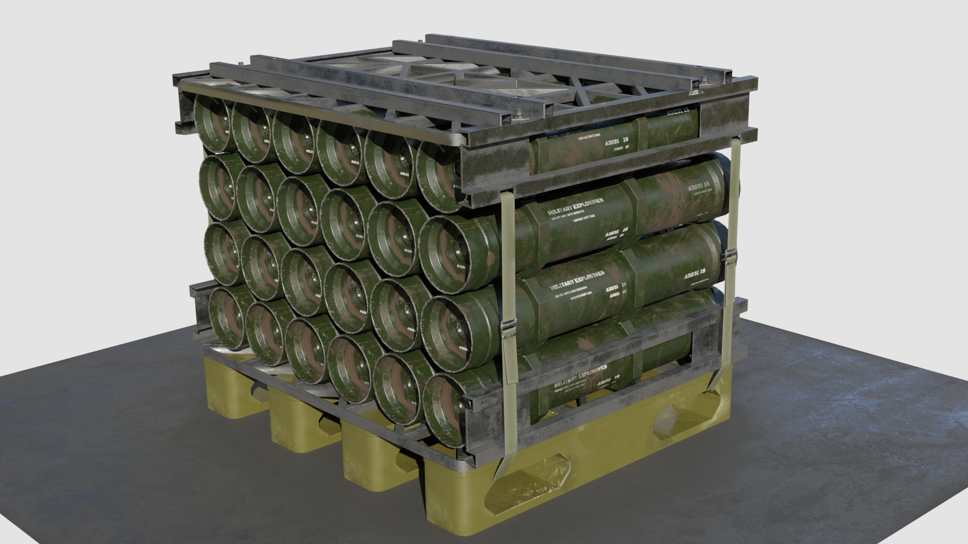 Military Cartridge Cargo weapons 4k pbr textures - Blender Market