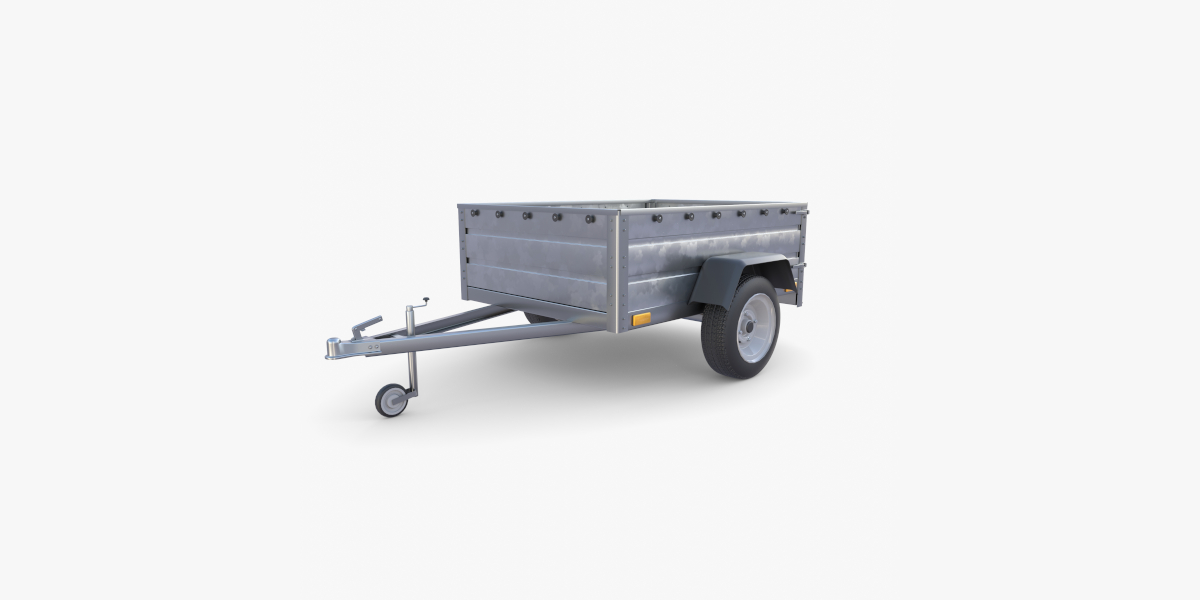 Cargo Trailer v3 - Blender Market