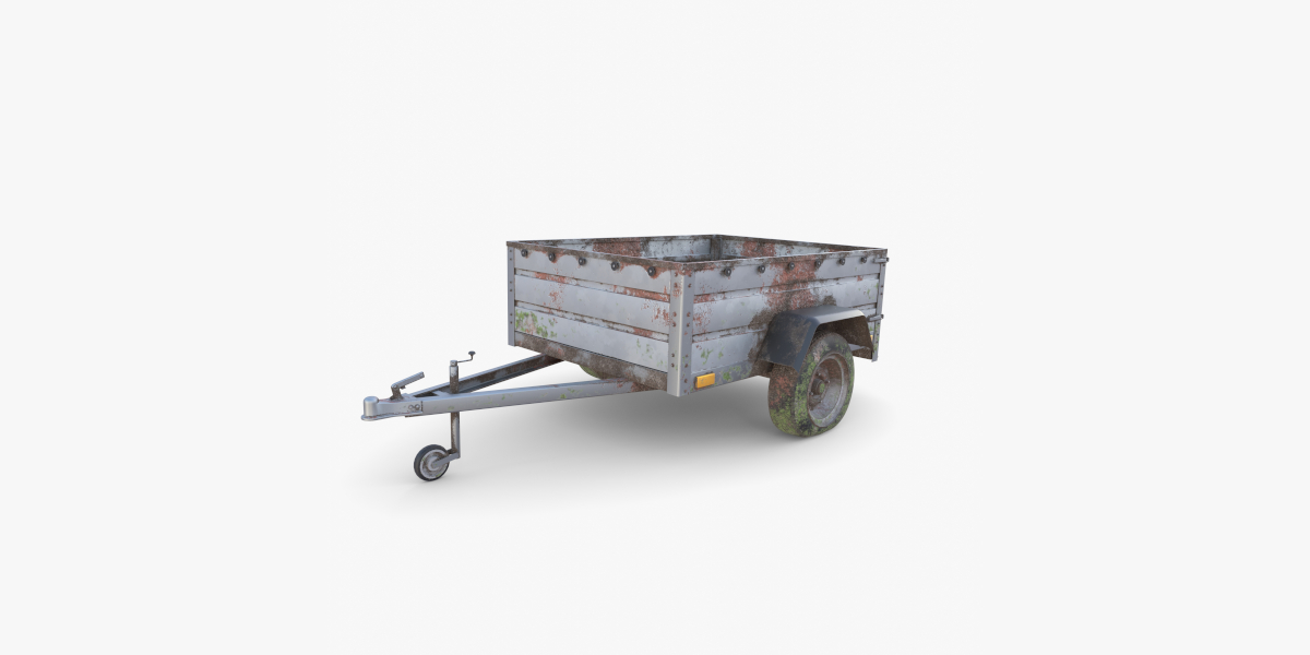 Cargo Trailer v3 weathered - Blender Market