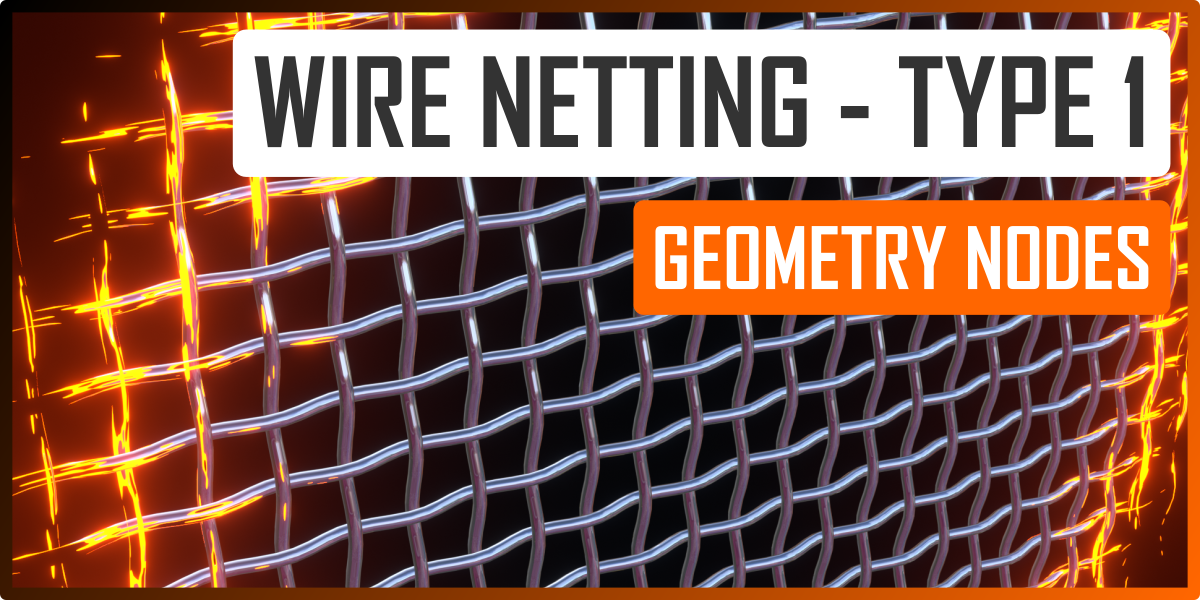 Procedural wire mesh type 1 - Blender Market