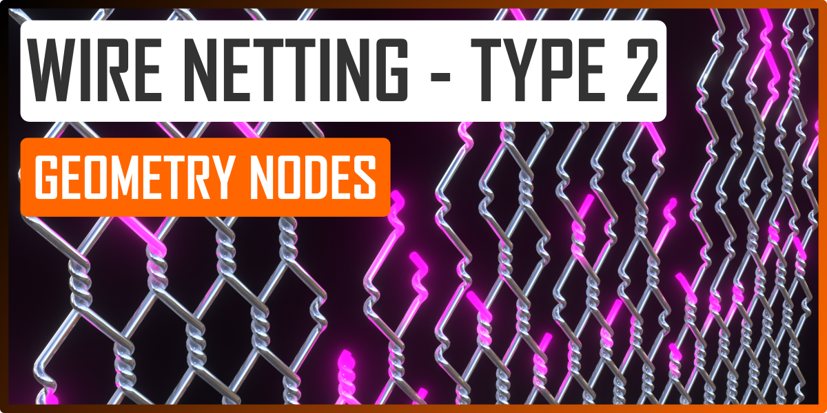 Procedural wire mesh type 2 - Blender Market