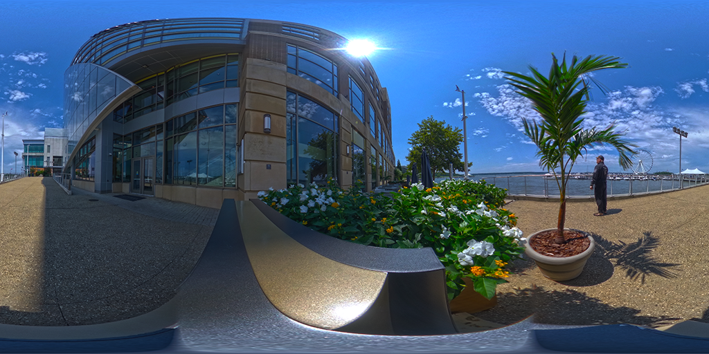 8K HDRI LIGHTING PROBE - Dock Building - Afternoon - Blender Market