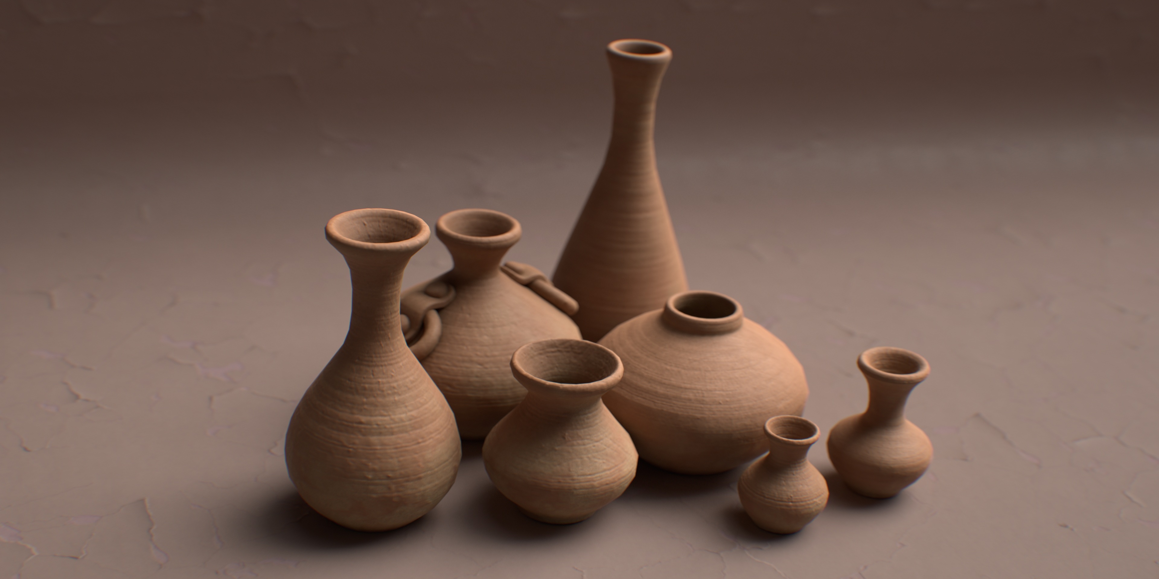 Clay Pottery bundles - Blender Market