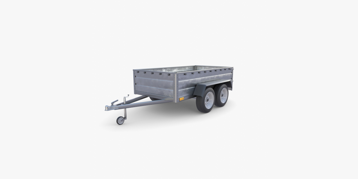 Cargo Trailer v7 - Blender Market