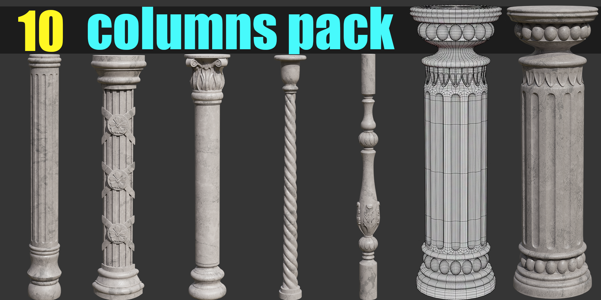 Column pack_v1 - Blender Market