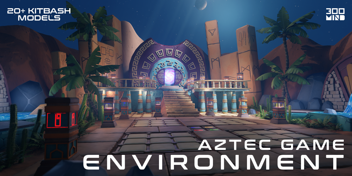 Aztec Environment Game Level - Blender Market