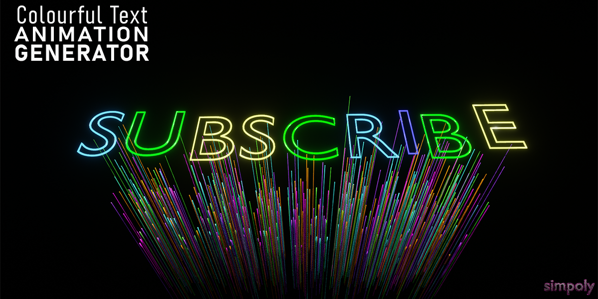 Colourful Text Animation Generator - Blender Market