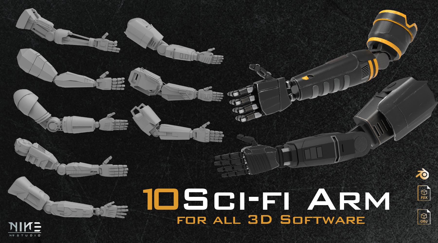 SCI-FI ARM - Blender Market