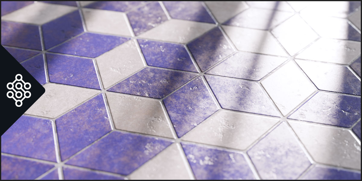 Procedural Star Diamond Tiles Material - Blender Market