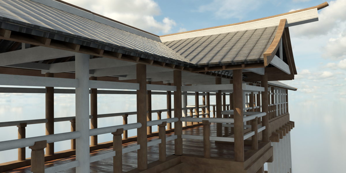Low Poly Asian Bridge - Blender Market