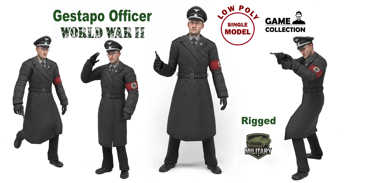 Gestapo German Officer - Blender Market