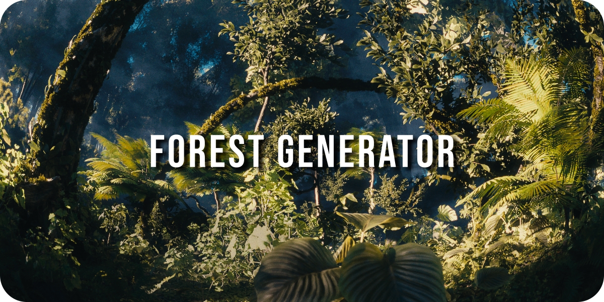 【アドオン紹介】Forest Generator – ジャングルにある木々を作成 | CGbox