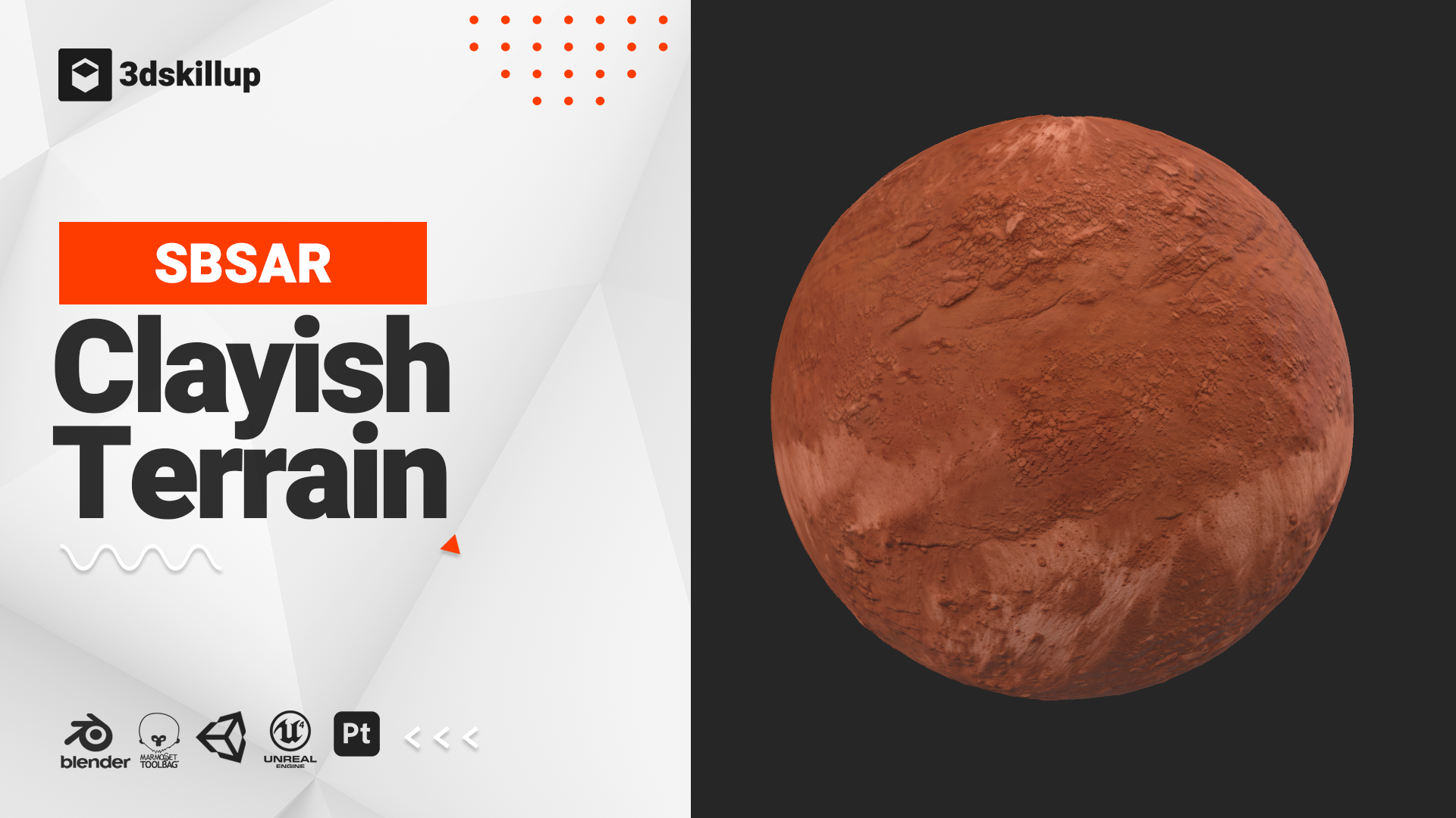 SBSAR - Realistic 3D Clayish Terrain Material: Enhanced Realism with ...