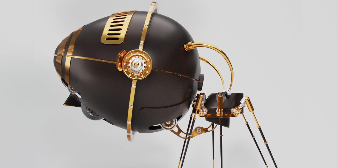 Fantastic mechanical Insect creature 3d model - Blender Market