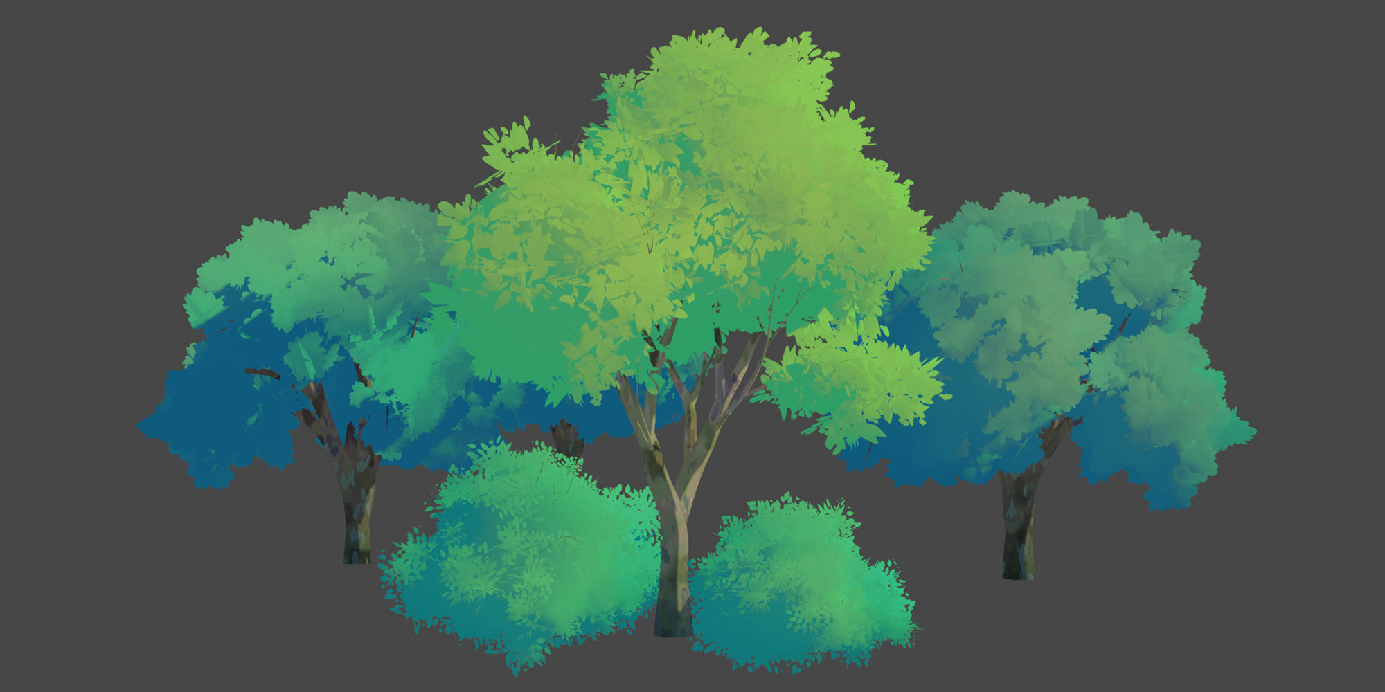 Stylized tree leaves with geometry nodes - Blender Market