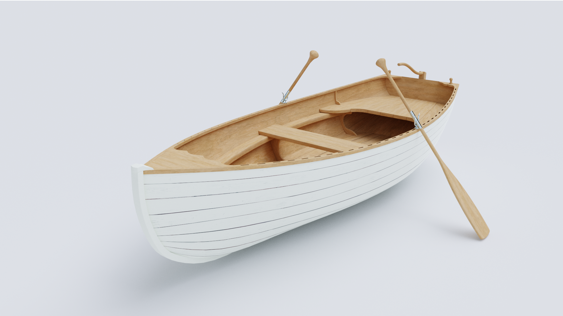 Wooden Boat 3d Model - Blender Market
