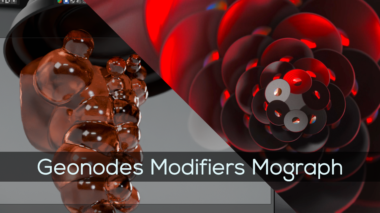 [Blender Assets] Geonodes Modifiers Mograph - Blender Market