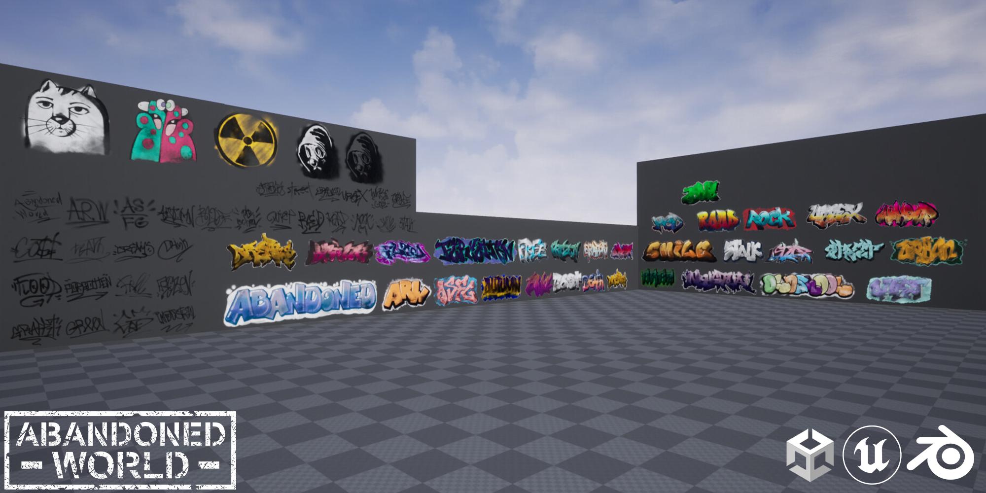 Graffiti Pack Decals - Blender Market