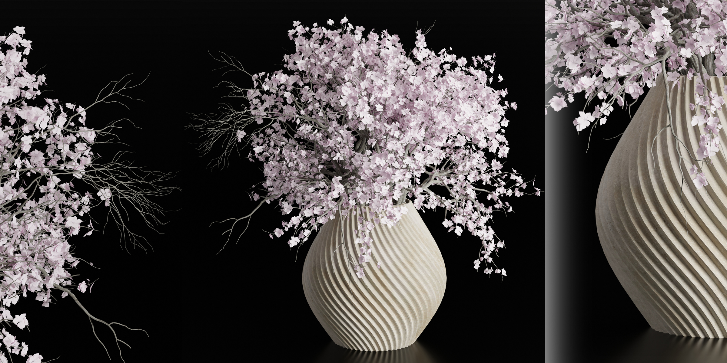 Bouquet in vase vol 149-Blender - Blender Market
