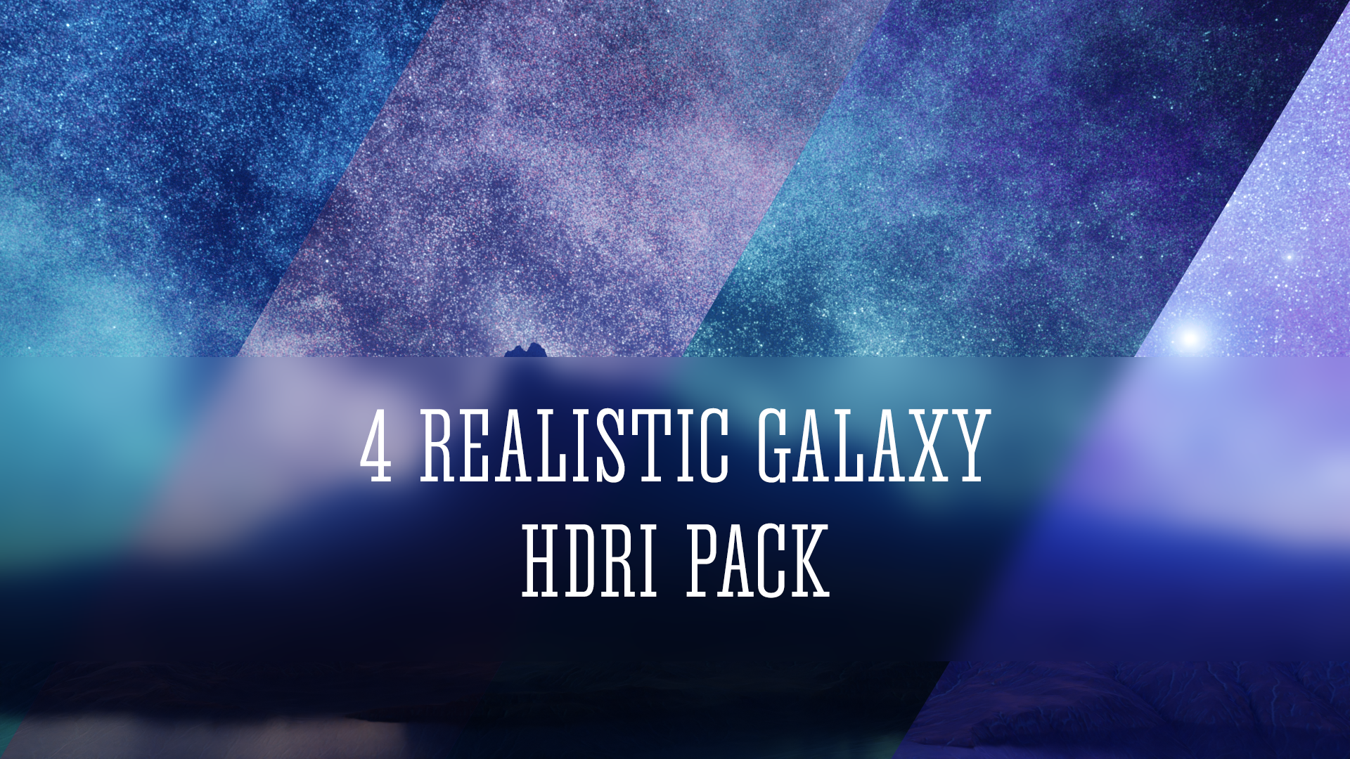 4 Realistic Bright Galaxy 8k HDRis Pack - Blender Market