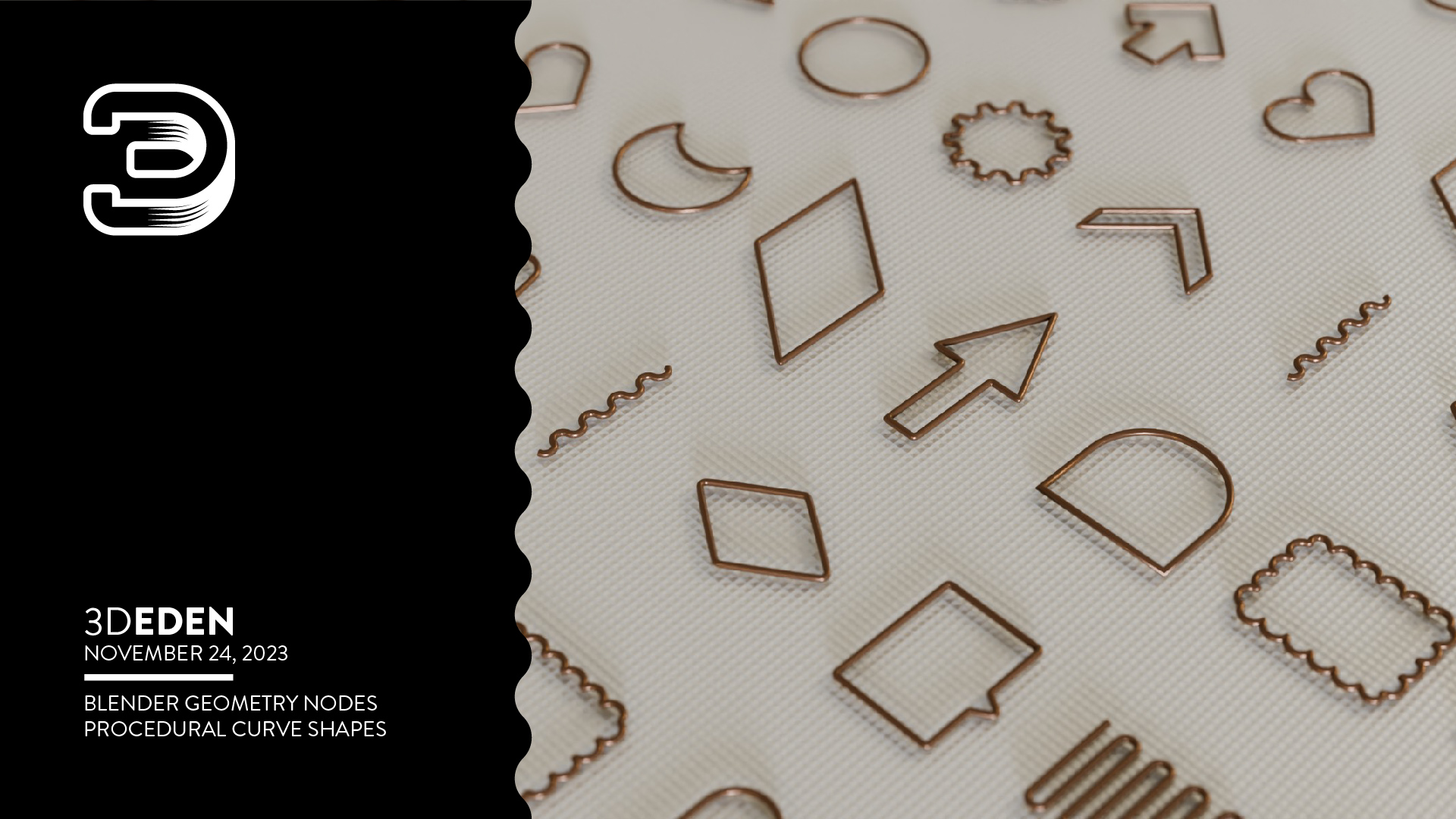 Geometry Nodes, Procedural Curve Shapes - Blender Market