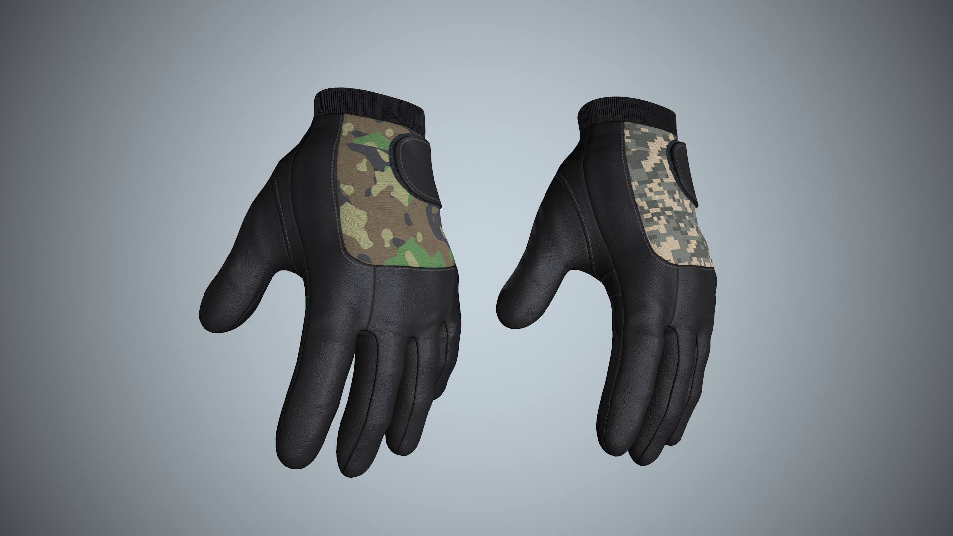 Gloves 01 Military - Blender Market
